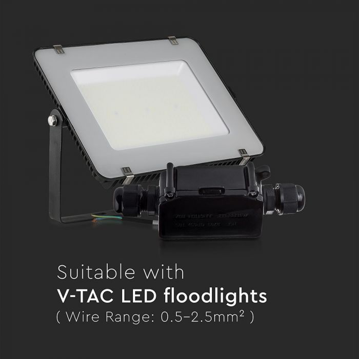 PLASTIC SQUARE BOX WITH TERMINAL BLOCK IP68 BLACK – KYRIMA