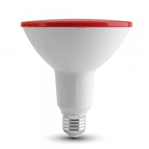 LED E27 PAR38 LAMP 15W RED 1200lm 30° 120X133 IP65 – KYRIMA