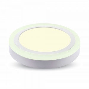 LED SURFACE ROUND TWIN DOWNLIGHT 12+3W 1200lm CW 120° 200X40 – KYRIMA