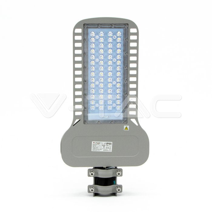 LED STREET LIGHT SLIM 100W CW 13500lm 120° GREY 535X260X64 IP65 – KYRIMA